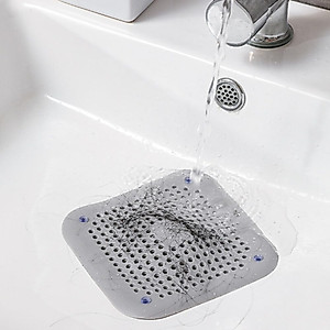 2 Pack Hair Drain Catcher,Bathtub Drain Strainer,Silicone Drain Protector Hair Stopper Sink Filter for Shower Kitchen Bathroom Bathtub