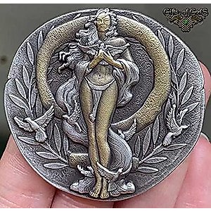 Aphrodite Greek God of Love adn Beauty Ancient Coin