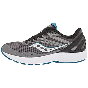 Saucony Men's Cohesion 15 Running Shoe, Charcoal/Topaz, 11