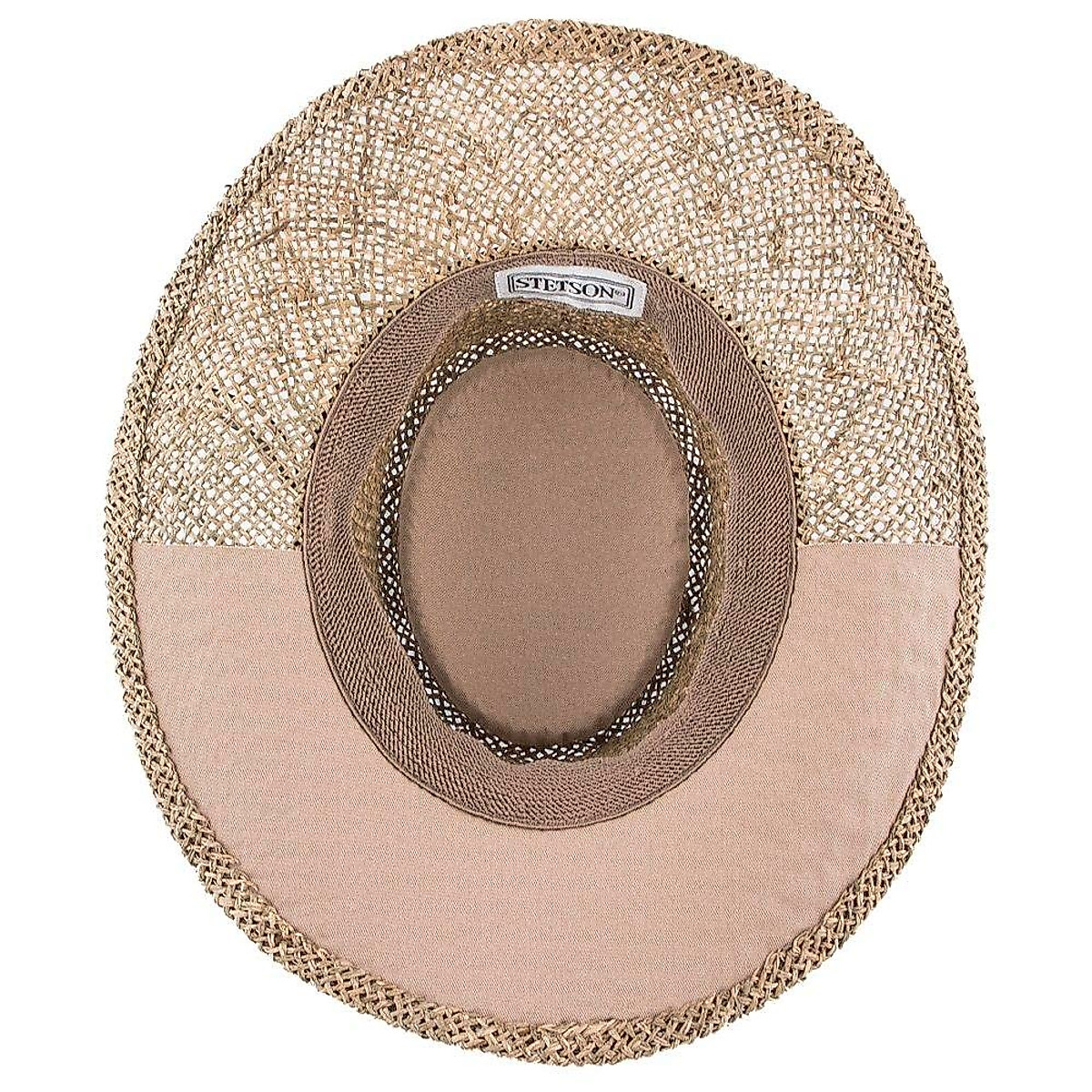 Stetson Men's Gambler Straw Cowboy Wheat Hat, Seagrass, Large/X-Large