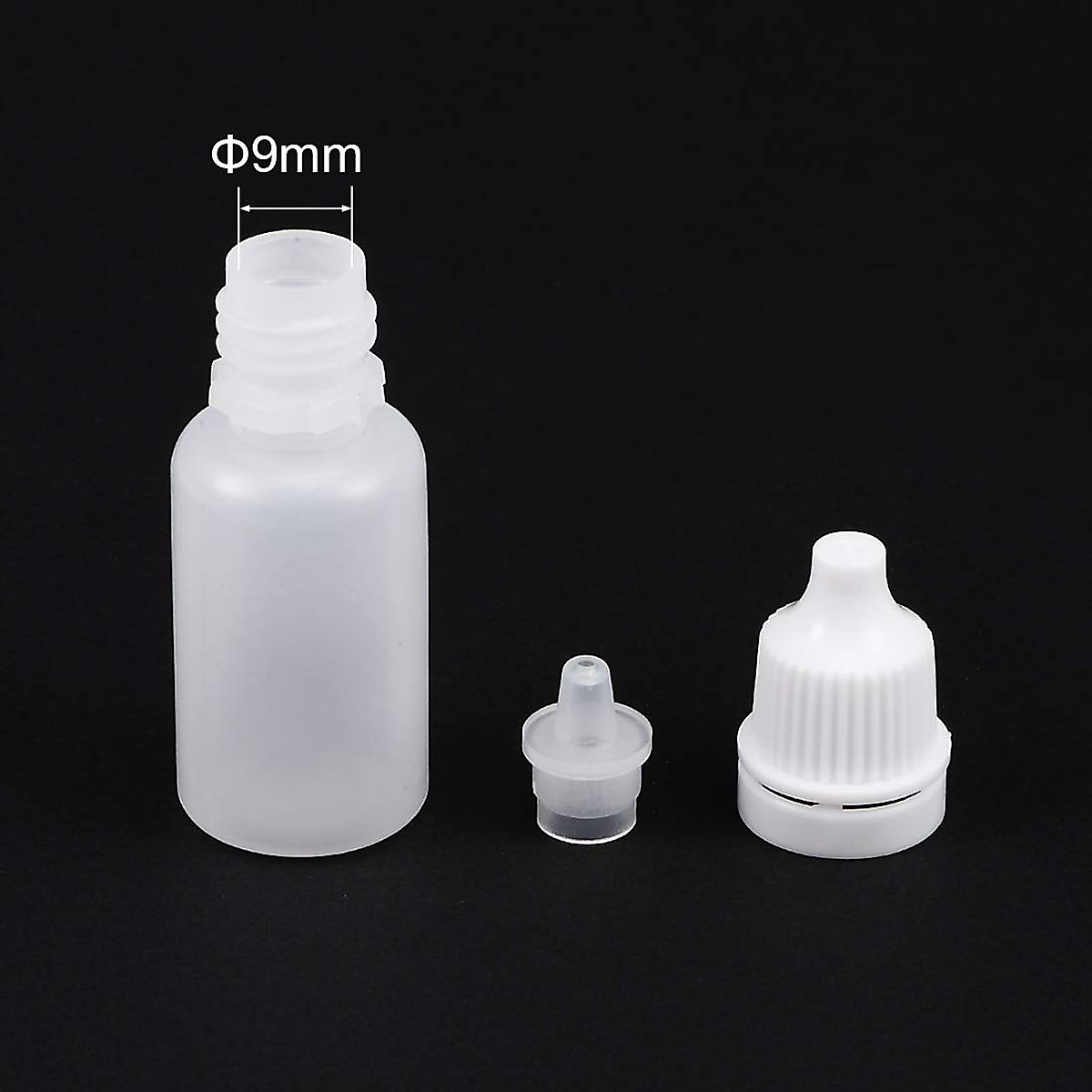 uxcell Plastic Dropper Bottle, 10ml/0.34oz Small Mouth Drop Bottles Empty Squeezable Eye Liquid Dropper Bottle 15pcs
