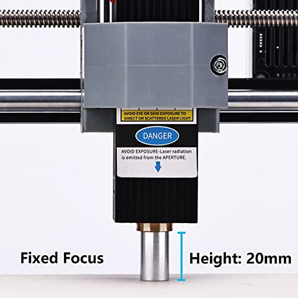 Upgraded Engraver Module for CNC Machine, Mcwdoit 445nm 5500mW Optical Power/ 20W Electric Power for CNC Router 3018Pro/ 3018 Max/4540