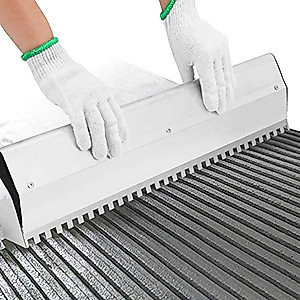 Mxmoonfree Tile Tools 24'' Large Tile Trowel 2/5" x 2/5" Square Notch Trowel Tile Adhesive Spreader, Perfect for Large Tiles Flooring & Tiling Masonry Hand Trowel