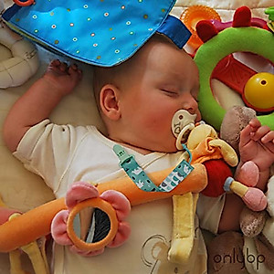 OnlyBP® Set 6 Baby Pacifier Holder Clip - Pacifier Clip for Boys and Girls Fits for Most Pacifiers - Protects Your Baby - Binkie Styles & Baby Teethers & Toys and Gift