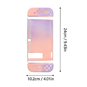 ibasenice Case Cover Compatible for Switch Game Shell Handheld Grip Controller Back Plate Replacement