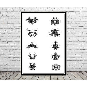 Poster Of Rorschach Collection inkblot tests Rorschach inkblot test psychological test Rorschach technique psychology diagnosis medical mental,267