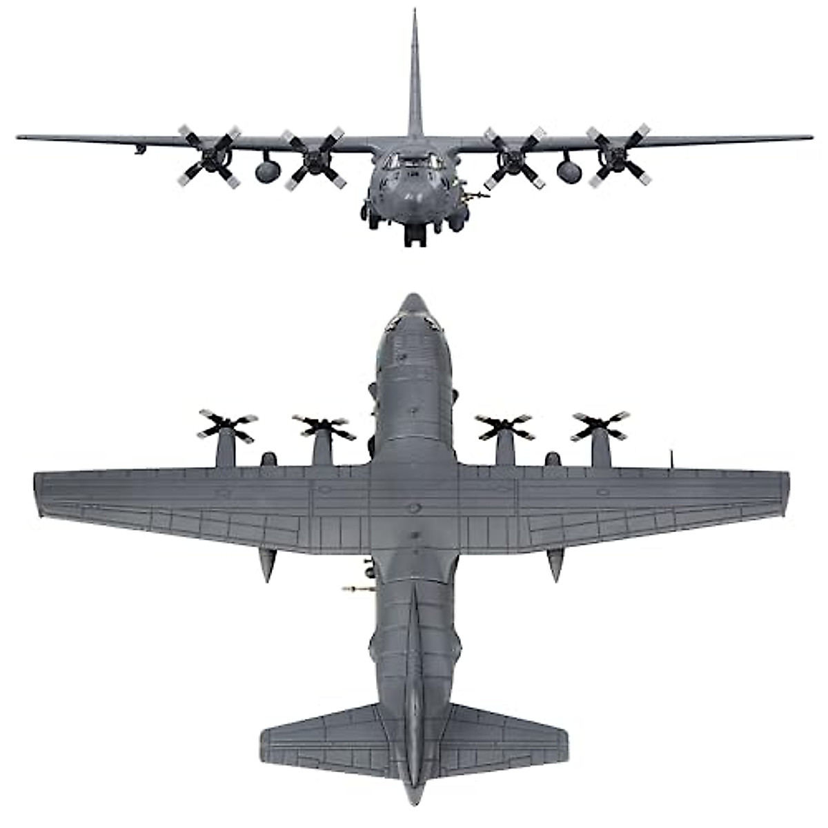 Busyflies Fighter Jet Model 1/200 AC130 Attack Fighter Plane Model Diecast Military Airplane Model for Collection and Gift