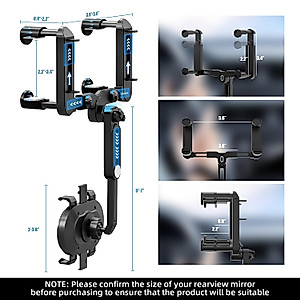 SXhyf Rear View Mirror Phone Holder, 2023 Rotatable and Retractable Car Phone Holder, Universal Car Phone Holder Mount, Cell Phone Holder Car Fit for iPhone 11 12 13 14 Pro Max Samsung All Phone
