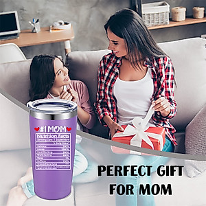 Gifts for Mom from Daughter, Son, Husband - First Mothers Day Gifts for Mom, Women, Wife - Funny Birthday Gifts Ideas for Mom -Personalized Best Mom Ever Presents for New Mom, Bouns Mom -20 oz Tumbler