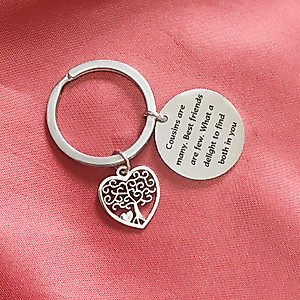 De&ai Sister Gifts best friends keychain Sister Birthday gift sister Christmas gift BFF gift sister wedding keychain cousin keychain cousin Appreciation gift cousin Thank You keychain