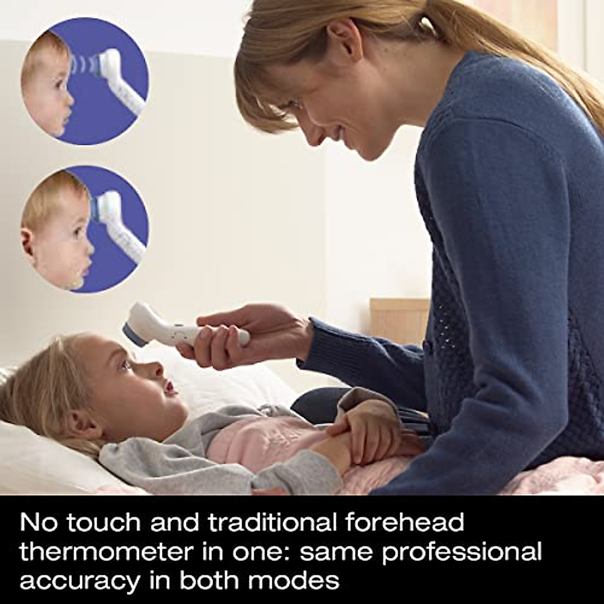 Braun No Touch and Forehead Thermometer - Touchless Thermometer for Adults, Babies, Toddlers and Kids – Fast, Reliable, and Accurate Results