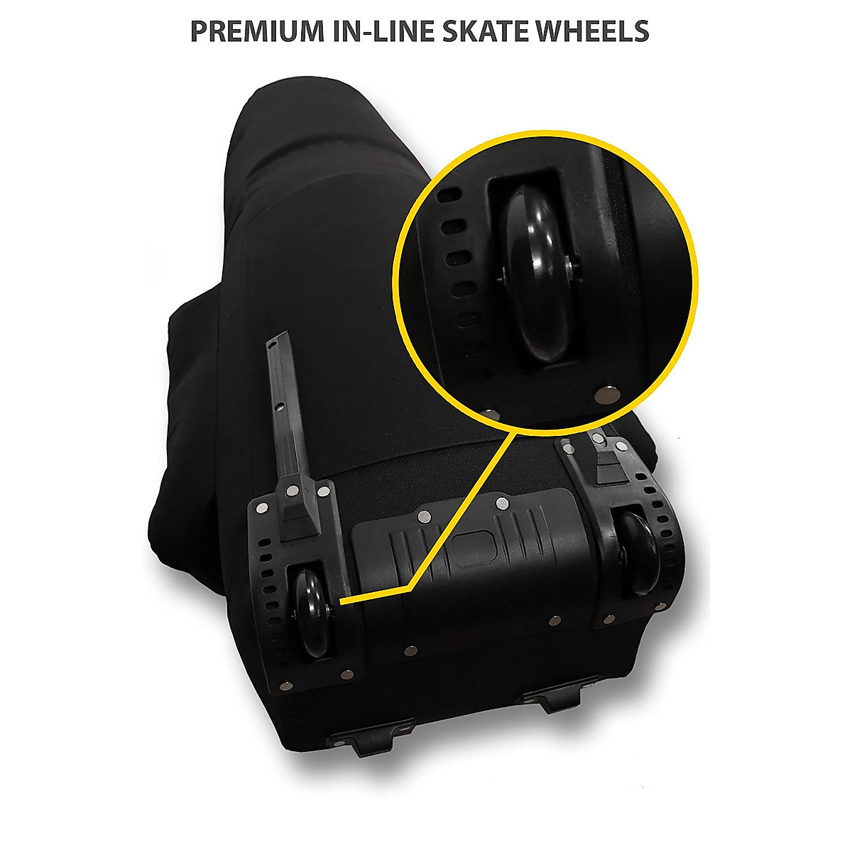 CaddyDaddy CDX-10 Padded Golf Travel Bag Cover with Large Pockets - Heavy Duty, Wheeled Golf Bag Travel Cover, Lightweight