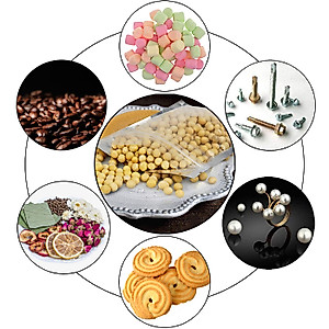 Resealable Mylar Bags | 100 Pcs 3 X 4 Inch | Smell Proof Ziplock Bag Heat Seal Cute Packaging Foil Food Sealable Small Front Clear Plastic Silver for Storage Candy Beef Jerky Jewerly Product