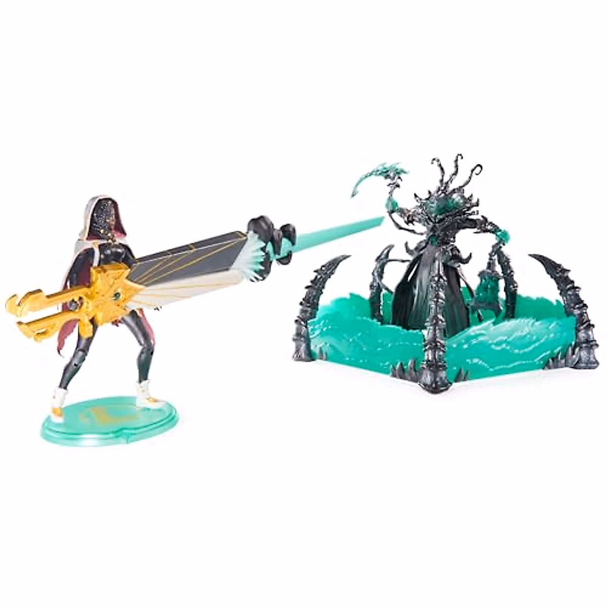 League of Legends, 2-Pack, Official 6-Inch Senna and Thresh Collectible Figures, Glow-in-The-Dark with 4 Accessories, The Champion Collection, Collector Grade, Ages 14 and Up
