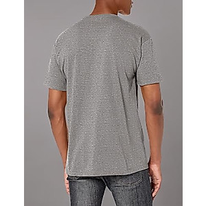 Disney Men's Giant Mickey Mouse Gray Graphic T-Shirt, Grey, Large