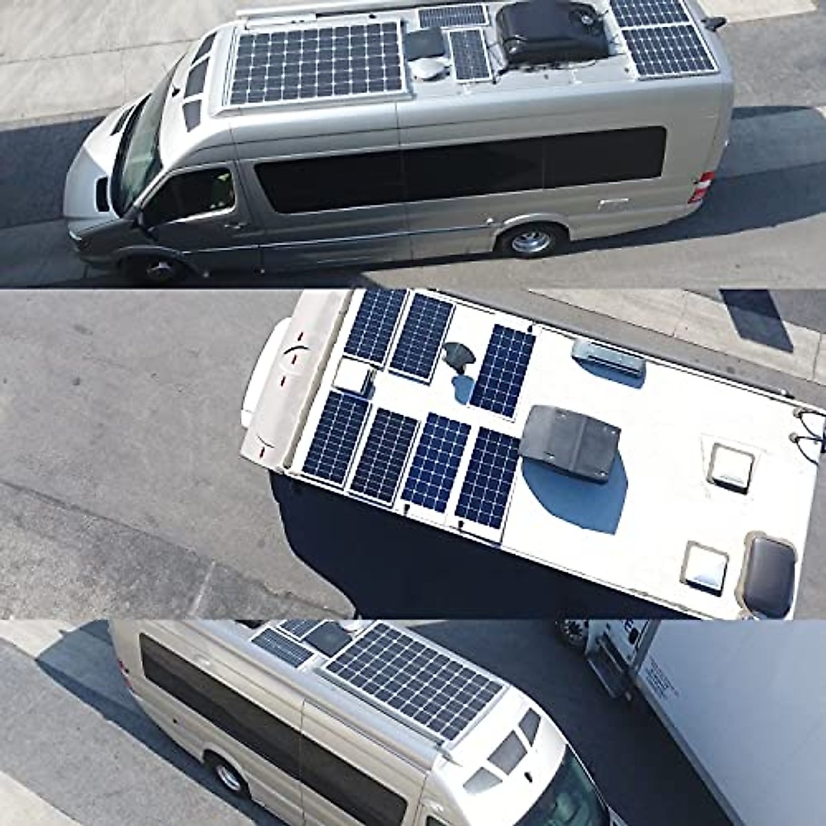 ExpertPower 100 Watt 12 Volt Monocrystalline Solar Panel, Compact Design 40.16 X 20.08 X 1.38 in, High Efficiency Module PV Power for Battery Charging Boat, Caravan, RV, Off Grid Applications
