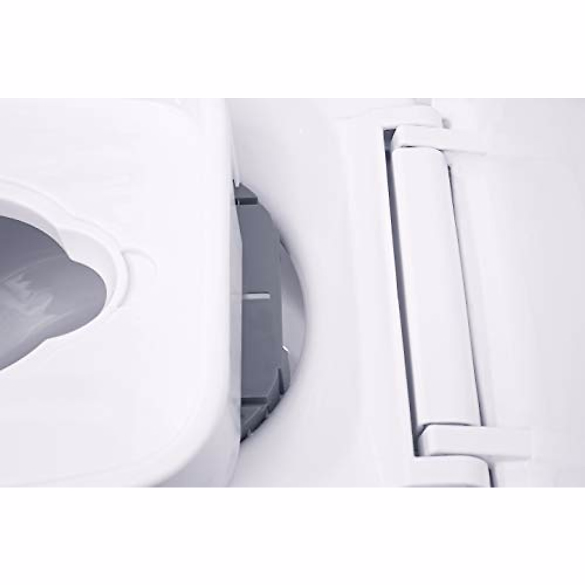 Delta Children PerfectSize Potty - Made with Eco-Friendly Recycled Ocean Material, White/Grey