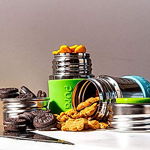 Pura Kiki Bottle Silicone Sealing Disks | Plastic-Free, Medical Grade, Unbreakable, Airtight | Baby Formula Milk, Food Storage, Breastmilk Storage for Travel | 3-Piece (Blue, Orange, Green)