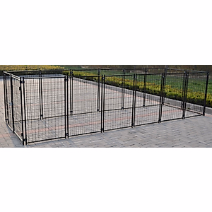 Omitree 9 x 9 x 3.93 ft Modular Dog Exercise Fence Barrier Pet Cat Run New Pen