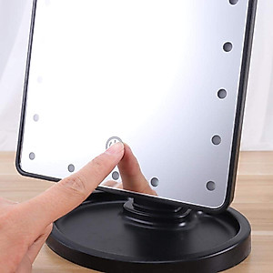 FQYYDD Illuminated Makeup Mirror Led Touchscreen Lighting Makeup Mirrors Are Light-Adjustable
