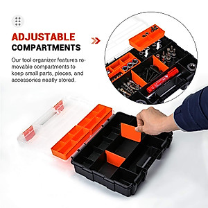 P-SH-Hanging Tote Kit for Van Shelving Storage, 3 Plastic Storage Box w/1 set Hanging Organizer Holder for Small Parts, Screws and Hardwares