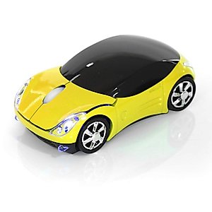 Zerone 2.4GHz Mouse, Portable Optical Mouse 1600DPI for/Android/ME/Windows PC/Tablet Gaming Office (Yellow)