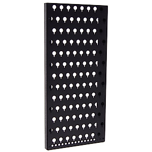Angelynn's Wall Mounted Earring Holder Organizer for Stud Dangle Pierced Earrings, Hanging Closet Jewelry Storage Rack, Michelle Black