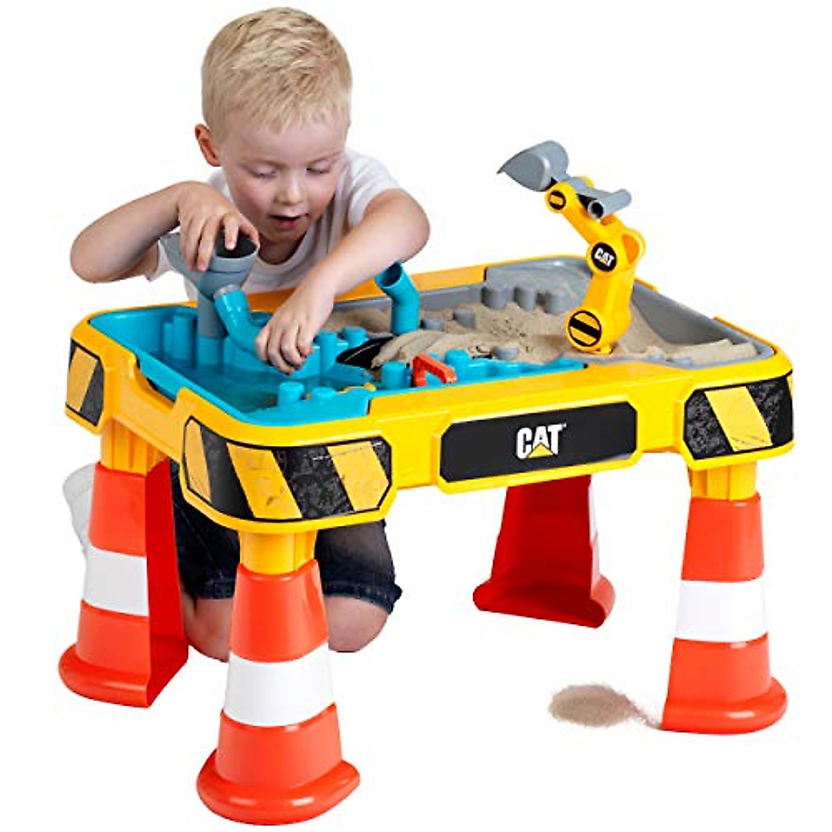 Klein Theo CAT Sand and Play Table Premium Toys for Kids Ages 3 Years & Up
