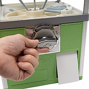 CNCEST Vending Machine, 20.87" Height Candy Gumball Machine, Huge Load Capacity Gumball Bank, Candy Vending Machine for 1.77-1.97in Gadgets, for Game Stores and Retail Stores (Green)