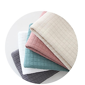 Square Pre Quilted Triple Layer Jersey Fabric by The Yard Knit, Daimaru Double Faced 60" Wide CM Kind Solid (Sage Green)