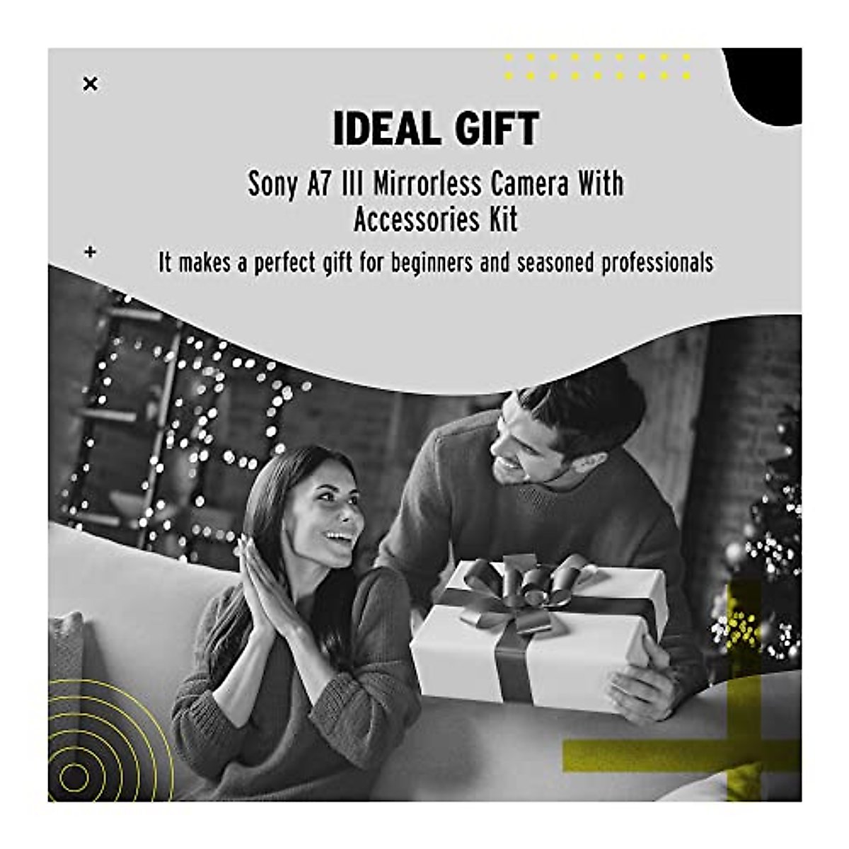 Sony a7 III Full-Frame Mirrorless Camera with 28-70mm Lens Bundle with Lens, Microphone, Memory Card, Case, Cable, Accessory Kit, Battery (2-Pack) and Dual Charger, and Art Suite v.3.0 (9 Items)