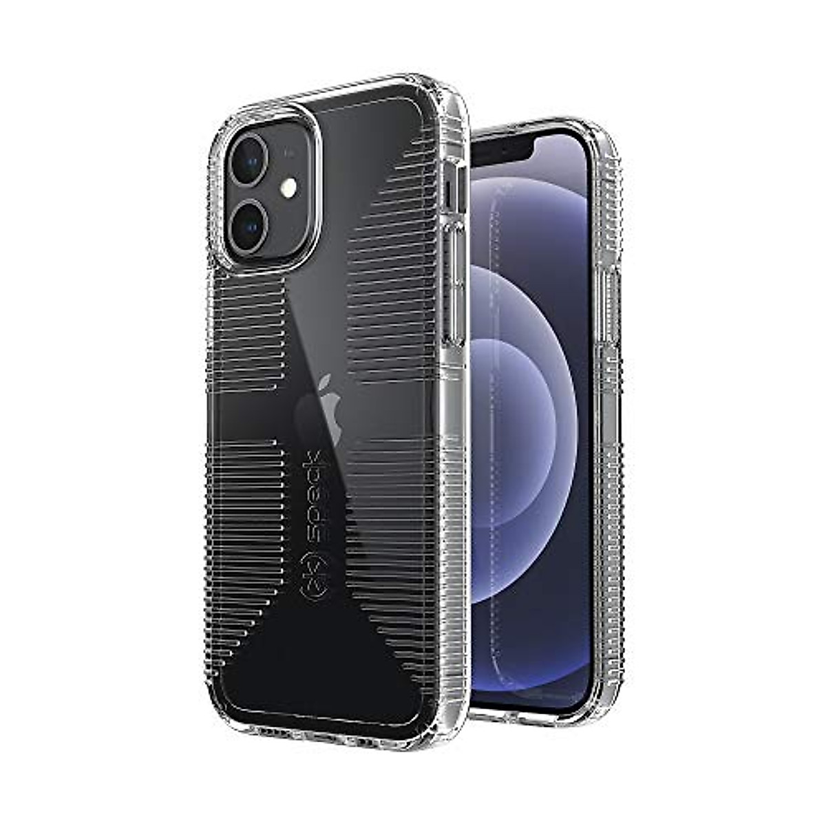 Speck Products GemShell Grip iPhone 12, iPhone 12 Pro Case, Clear/Clear (137606-5085)