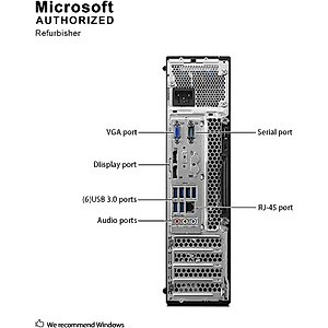 Lenovo ThinkCentre M900 SFF Desktop Computer PC, Intel Quad Core i5-6500T, 16GB DDR4 RAM, 1TB SSD, 4K 2-Monitor, Keyboard and Mouse, Bluetooth, AC Wi-Fi, VGA, HDMI, Windows 10 Pro(Renewed)