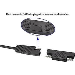 zdyCGTime 4Pack SAE Connector SAE Polarity Reverse Adapter 1.9"x0.28" Gender Charger, Solar Panel Battery Power Charger SAE Male to Male Plug Changer Adapter
