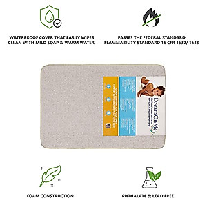 Dream On Me 3" Fiber Playmat, Excellent Comfort & Support, Waterproof Vinyl Cover, Greenguard Gold Certified, Environment Safe Playmat
