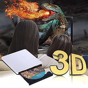 Dainty External Compatible with Read BD DVD CD Drive Portable 3D