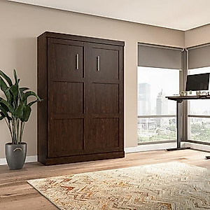 BESTAR Pur Full Murphy Bed, 59-inch Space-Saving Wall Bed for Multipurpose Guest Room or Home Office