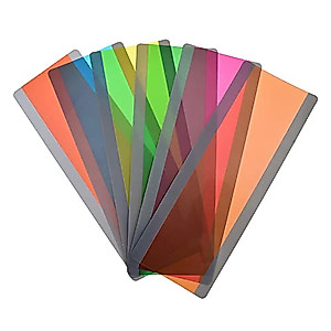 Acoeitl Guided Reading Highlight Strips Colored Overlay Bookmarks Tracking Rulers Focus Words Stop Jump Fun to Read Keep Sentence Organized Relax Eyes Reduce Glare for Dyslexia Student 6 Colors 6Pcs