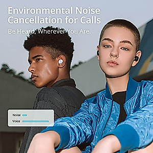 DIZO GoPods D Bluetooth Earbuds Wireless Headphones, Clear Calls, Environmental Noise Cancellation, Deep Bass Boost, Waterproof Stereo TWS Earphones, Touch Control, Low Latency, Sports Headsets Black