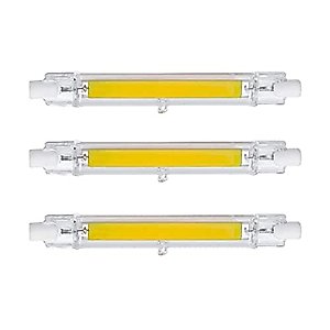 CTKcom 118mm/4.65In 15W White 6000K R7S LED Bulb (3 Pack) 110V T3 J Type Halogen Bulb Replacement 150W Halogen Bulb Equivalent Double Ended