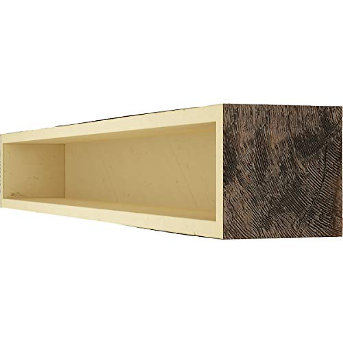 Ekena Millwork MANUPC04X04X60ZD Pecky Cypress Faux Wood Fireplace Mantel, 4"H x 4"D x 60"W, Premium Aged
