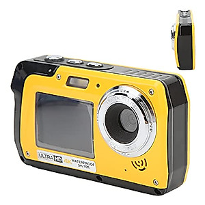 Digital Camera for Photography, 4K 56MP 18X 10ft Waterproof Digital Camera, Front and Rear Dual Screen Camera HD 3.0in Digital Camera, 1700mAh.(HD F5)