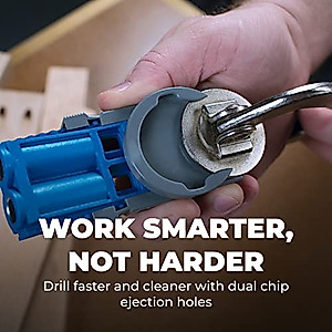 Kreg R3 Jr. Pocket-Hole Jig System - Portable Kreg Pocket-Hole Jig - Easy Clamping & Adjusting - Includes Positioning Sliders - For Materials 1/2" to 1 1/2" Thick