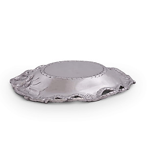 Arthur Court Designs Metal Aluminum Equestrian Horse Oval Serving Tray / Platter 14 inch x 10 inch