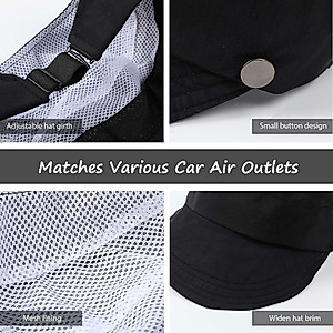 Generic Sun Hats for Women, Outdoor Uv Protection Hollow Top Sun Hat, Summer Wide Brim Sun Protection Hat, Sun Hat with Ponytail Hole for Women, Women's Outdoor Adjustable Sun Hats(Black), 5