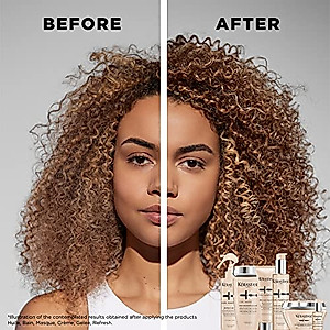 KÉRASTASE Curl Manifesto Hydratation Essentielle Conditioner, Lightweight Conditioner, Detangles, Smooths & Prevents Frizz for All Wavy, Very Curly & Coily Hair, 8.5 Fl Oz