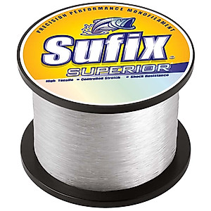 Sufix Superior 1-Pound Spool Size Fishing Line (Clear, 100-Pound)