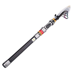 VGEBY1 Telescopic Rods, Telescopic Fishing Rods Portable Carbon Fiber Telescopic Rod Spinning Rod Length Selectable Retractable Fishing Rods(3.0)