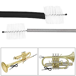 French Horn Brush,French Horn Care and Cleaning Kit French Horn Maintenance Kit With Rope Brush,Horn Musical Instrument Clean Tool Set Performance Accessory