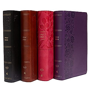NKJV, End-of-Verse Reference Bible, Personal Size Large Print, Leathersoft, Black, Red Letter, Comfort Print: Holy Bible, New King James Version